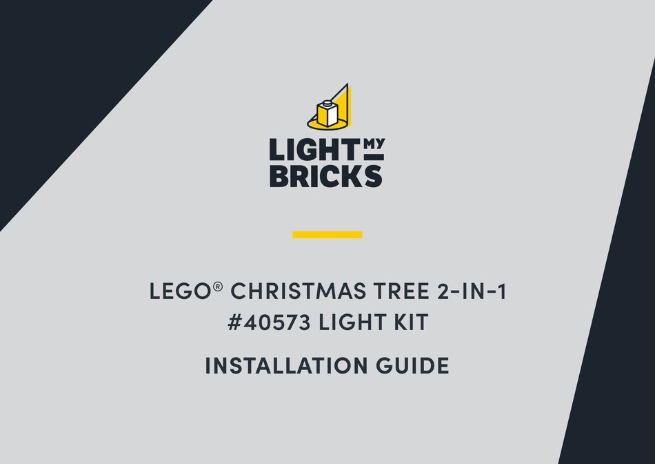 LIGHT MY BRICKS LEGO CHRISTMAS TREE 2-IN-1 40573 LIGHT KIT INSTALLATION ...