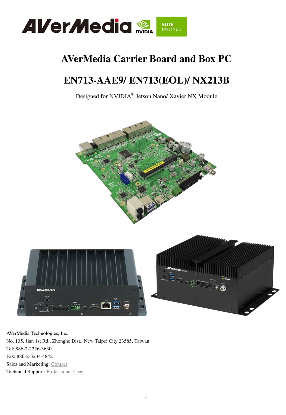 AVERMEDIA EN713-AAE9 INSTRUCTION MANUAL Pdf Download | ManualsLib