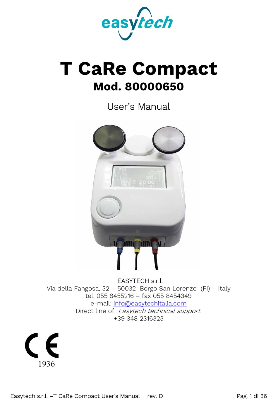 Easytech T Care Compact User Manual Pdf Download Manualslib