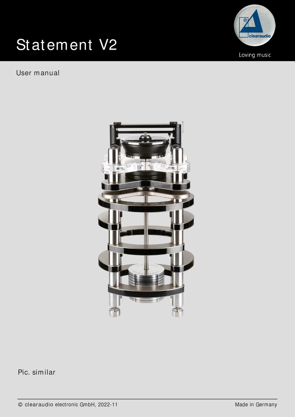 CLEARAUDIO STATEMENT V2 USER MANUAL Pdf Download | ManualsLib