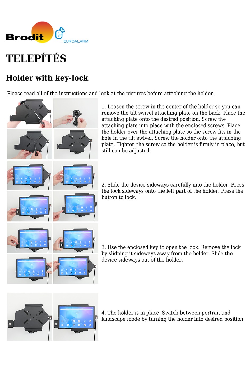 BRODIT 752271 INSTRUCTIONS Pdf Download | ManualsLib