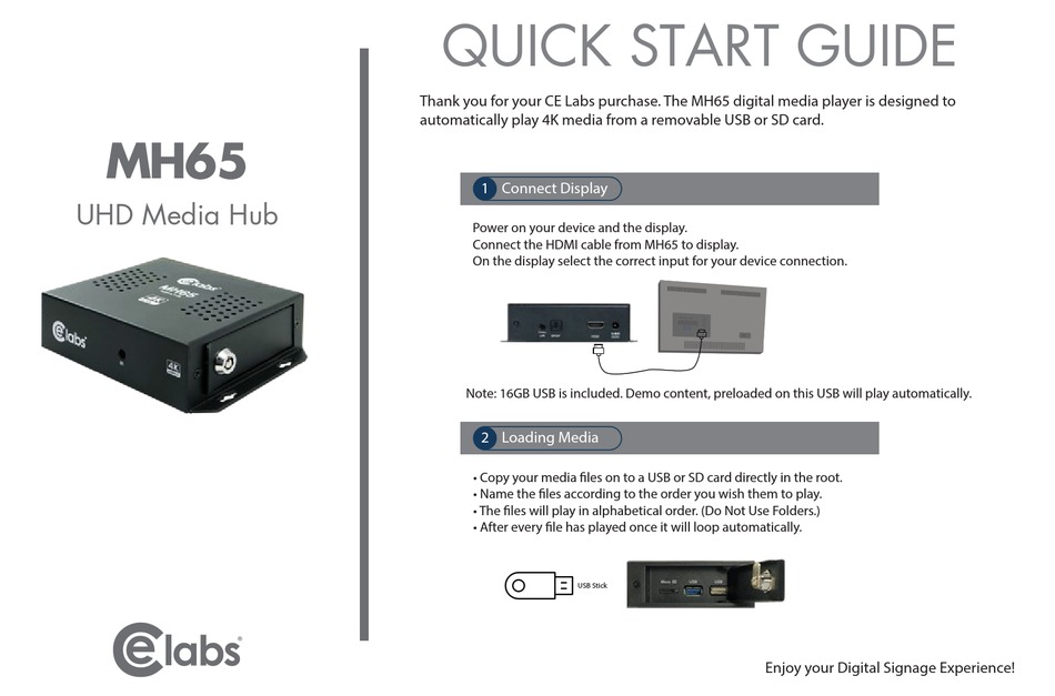 ELABS MH65 QUICK START MANUAL Pdf Download | ManualsLib