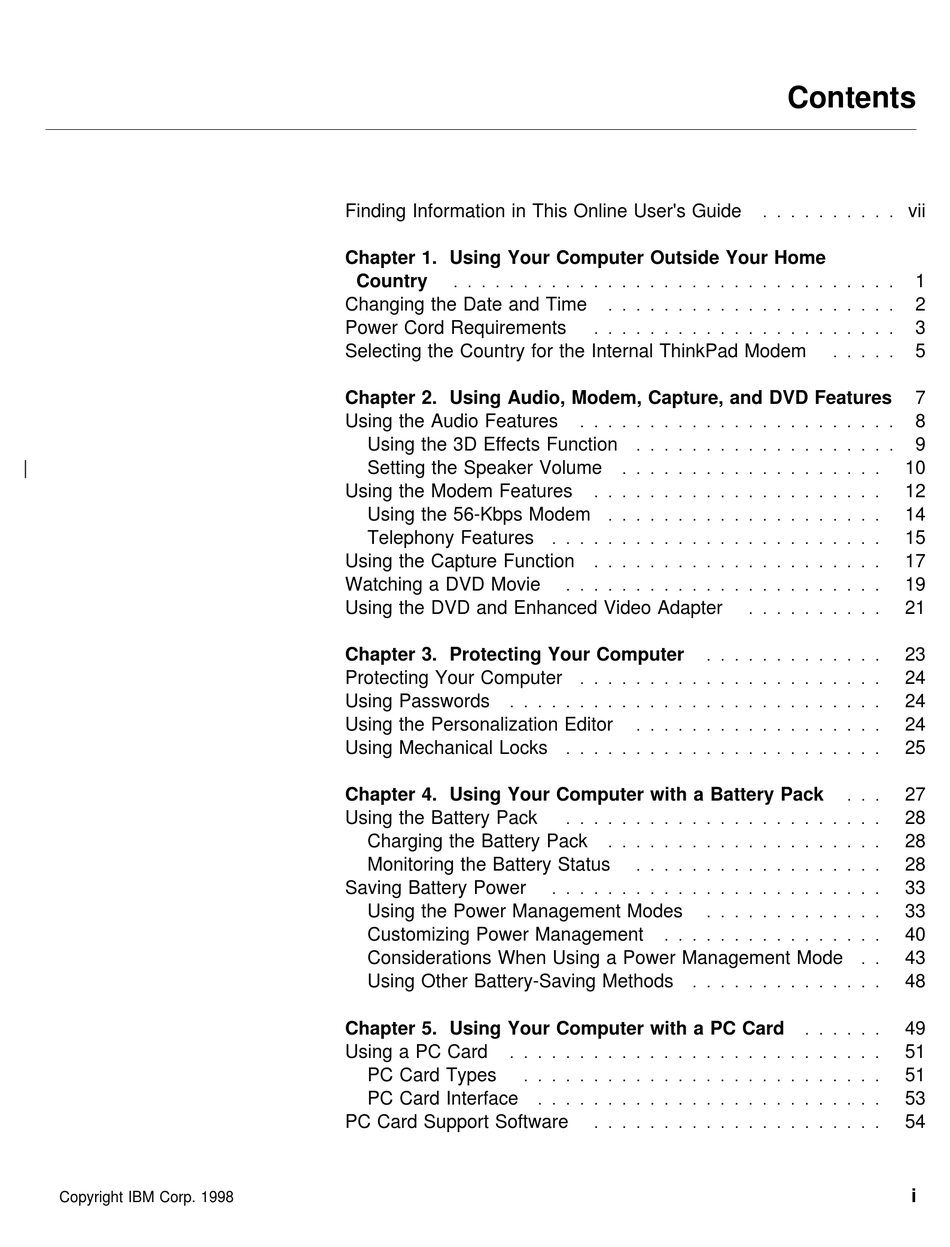 Ibm Thinkpad 770x Laptop User Manual Manualslib