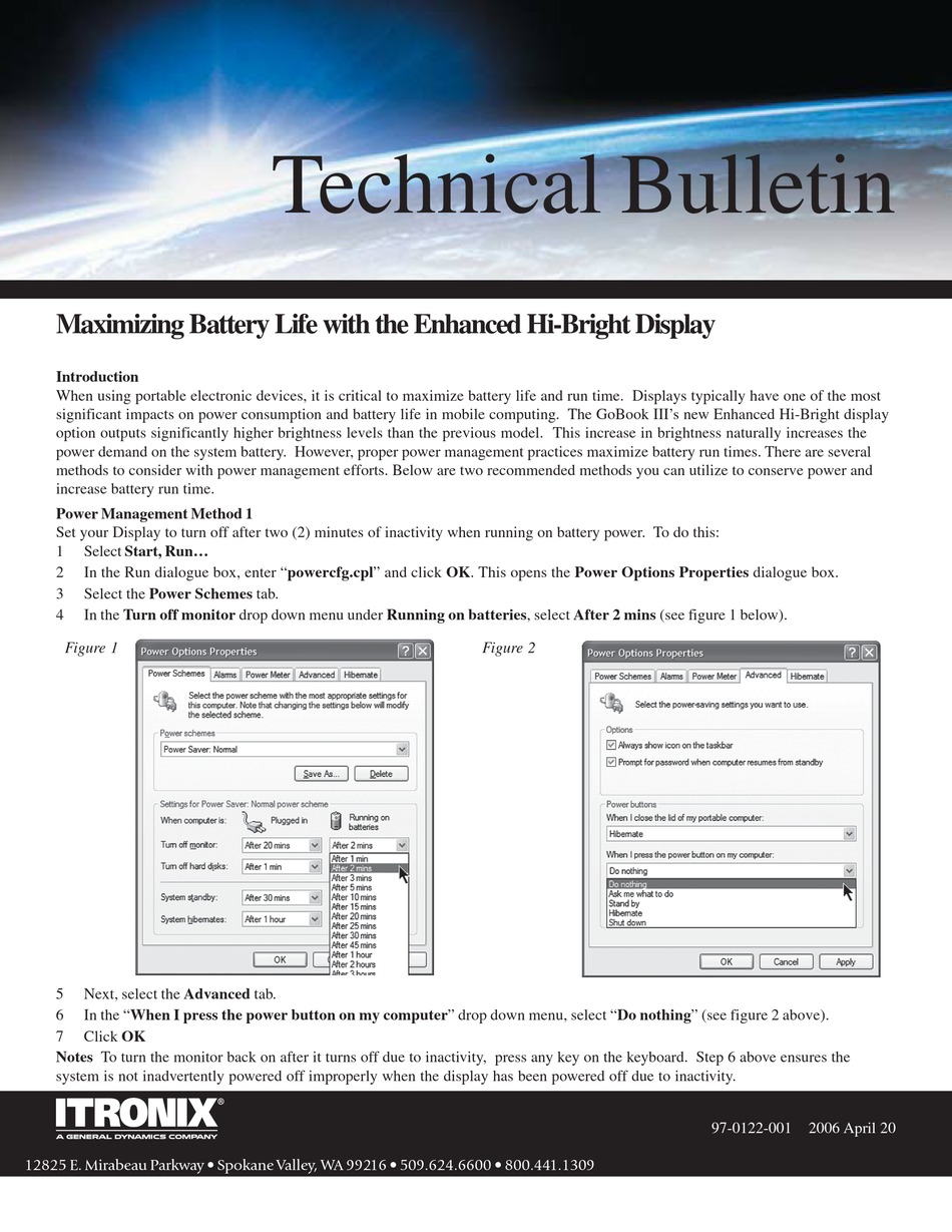 ITRONIX GOBOOK III LAPTOP PRODUCT SUPPORT BULLETIN | ManualsLib