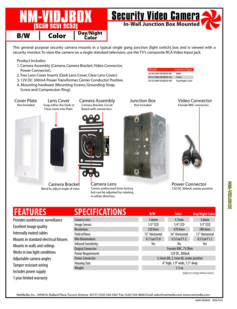 NET MEDIA SC51 SPECIFICATIONS Pdf Download | ManualsLib