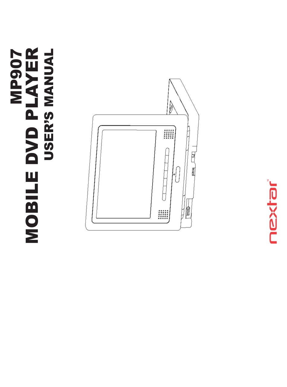 NEXTAR MP907 PORTABLE DVD PLAYER USER MANUAL | ManualsLib