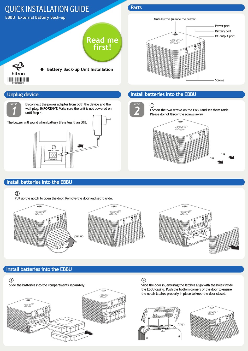 HITRON EBBU QUICK INSTALLATION MANUAL Pdf Download | ManualsLib