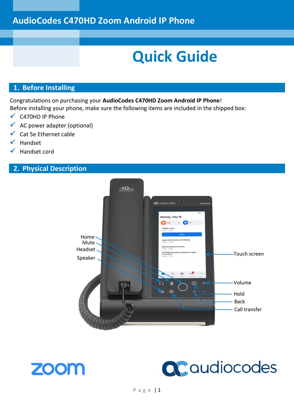 AUDIOCODES ZOOM C470HD QUICK MANUAL Pdf Download ManualsLib audiocodes-zoom-c470hd-quick-manual-pdf-download-manualslib