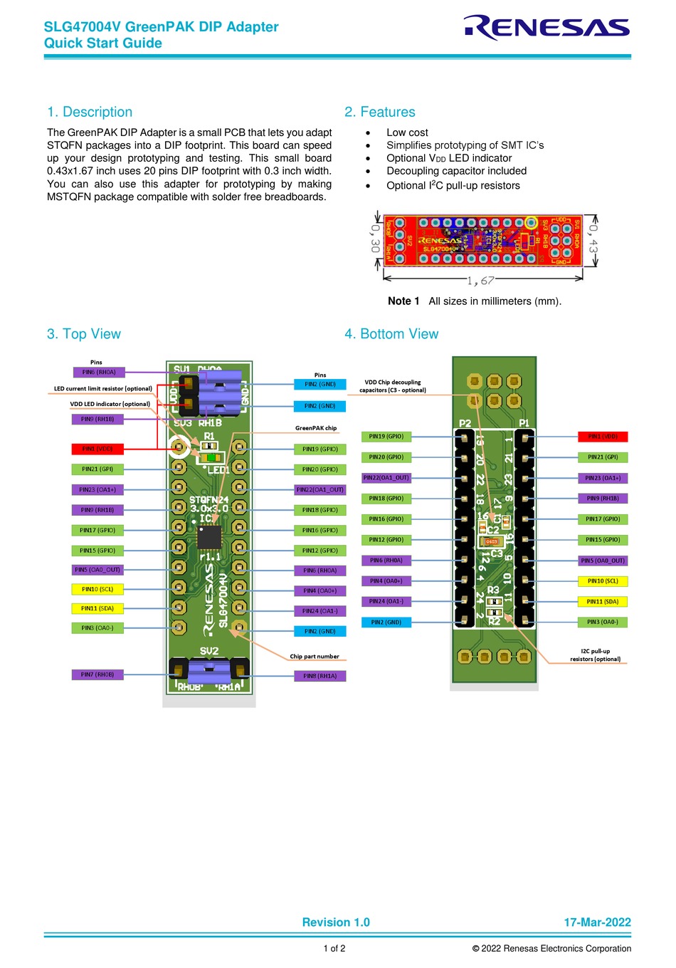 RENESAS SLG47004V QUICK START MANUAL Pdf Download | ManualsLib