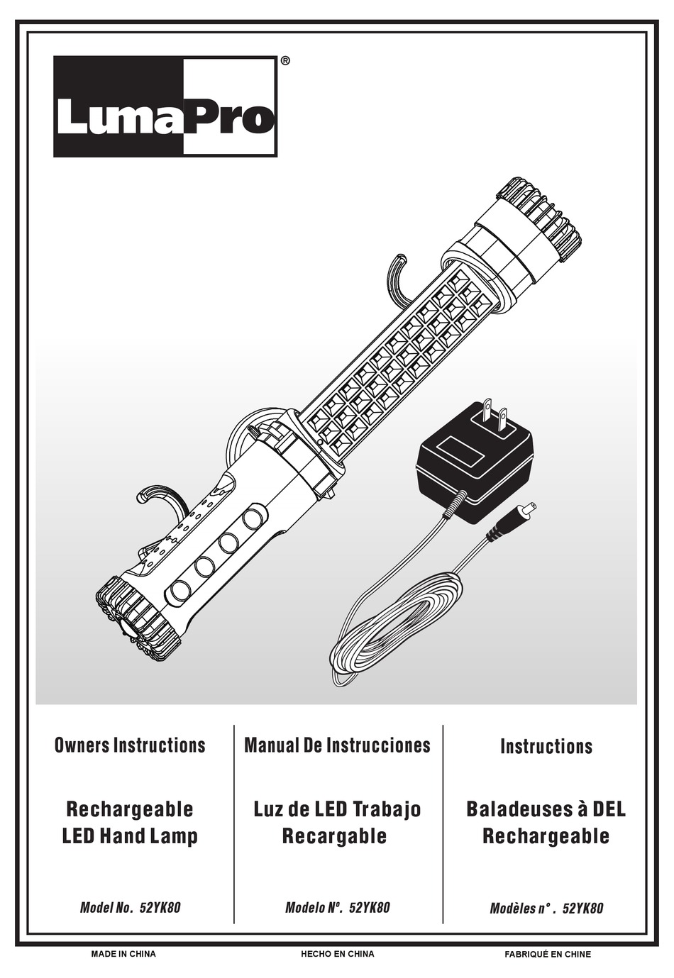 LUMAPRO 52YK80 OWNER'S INSTRUCTIONS Pdf Download | ManualsLib