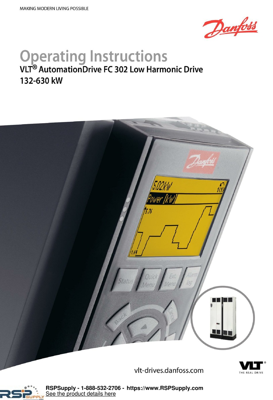 DANFOSS VLT AUTOMATIONDRIVE FC 302 OPERATING INSTRUCTIONS MANUAL Pdf ...