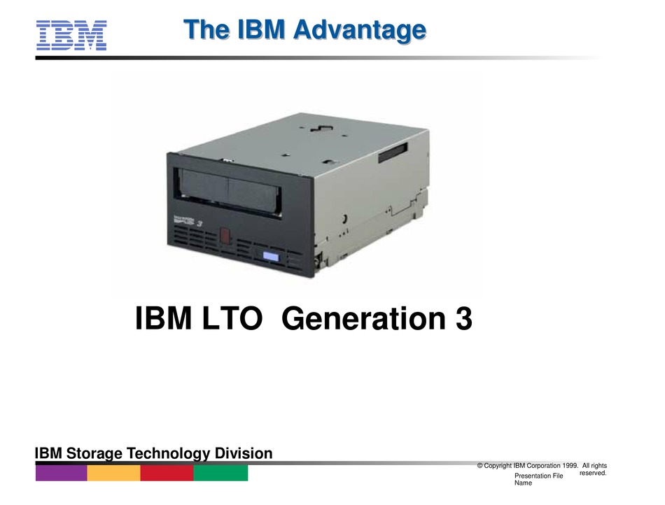 IBM LTO GENERATION 3 INSTRUCTION MANUAL Pdf Download | ManualsLib