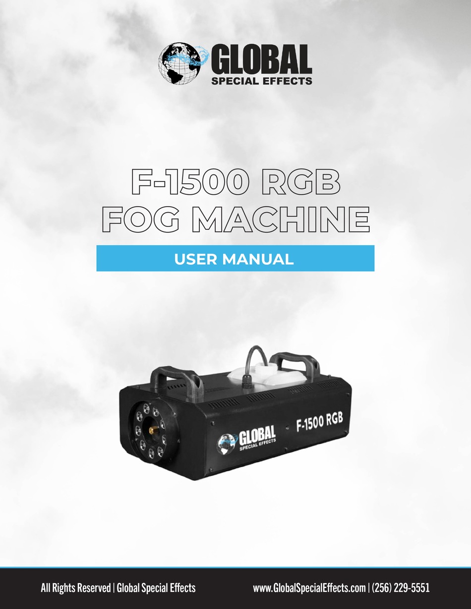 GLOBAL SPECIAL EFFECTS F-1500 RGB USER MANUAL Pdf Download | ManualsLib