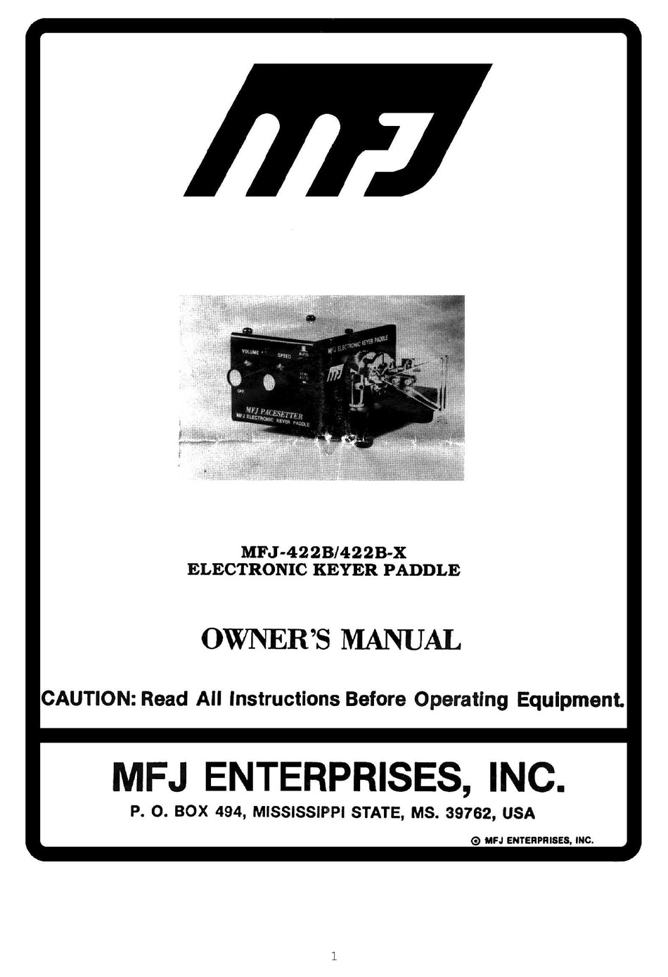MFJ ENTERPRISES MFJ-422B OWNER'S MANUAL Pdf Download | ManualsLib MFJ ENTERPRISES MFJ-422B OWNER'S MANUAL Pdf Download | ManualsLib