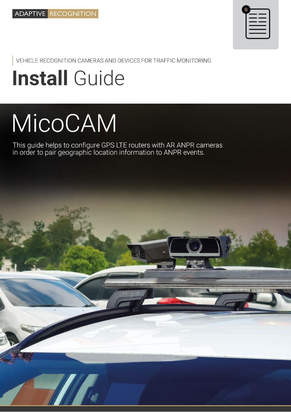 ADAPTIVE RECOGNITION MICOCAM INSTALL MANUAL Pdf Download | ManualsLib
