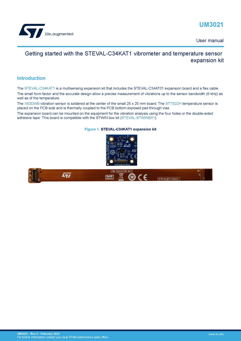 ST STEVAL-C34KAT1 USER MANUAL Pdf Download | ManualsLib