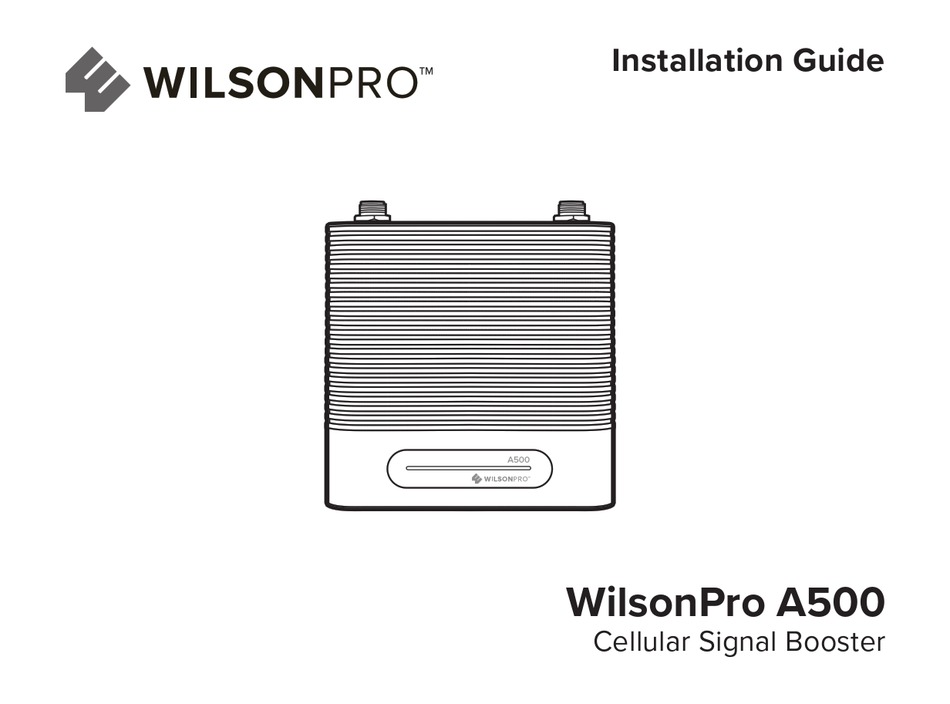 WILSON PRO A500 INSTALLATION MANUAL Pdf Download ManualsLib wilson-pro-a500-installation-manual-pdf-download-manualslib