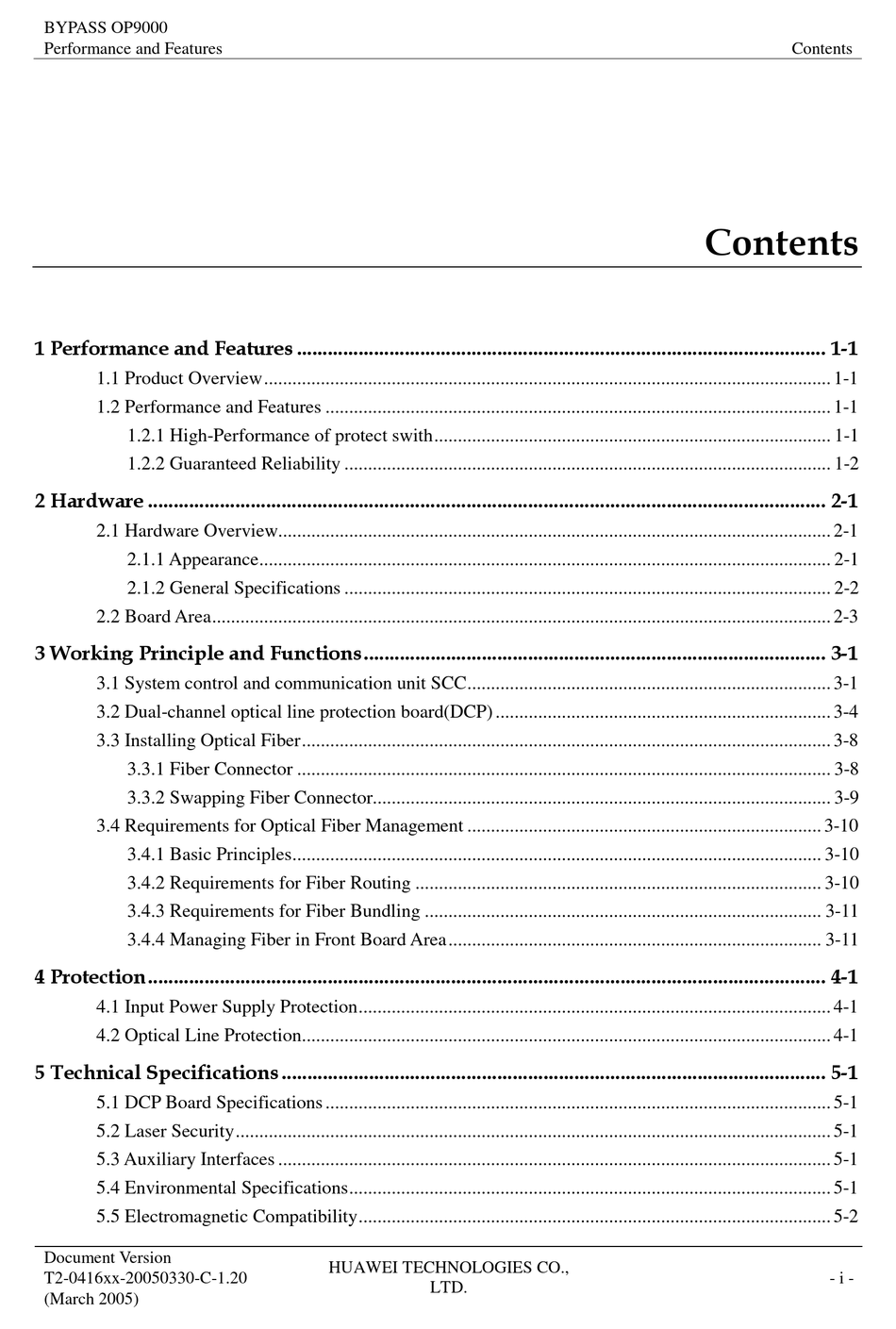 HUAWEI BYPASS OP9000 MANUAL Pdf Download | ManualsLib