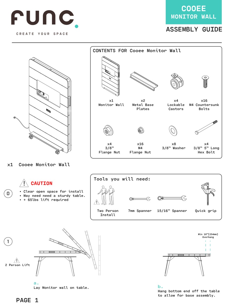 FUNC COOEE ASSEMBLY MANUAL Pdf Download | ManualsLib