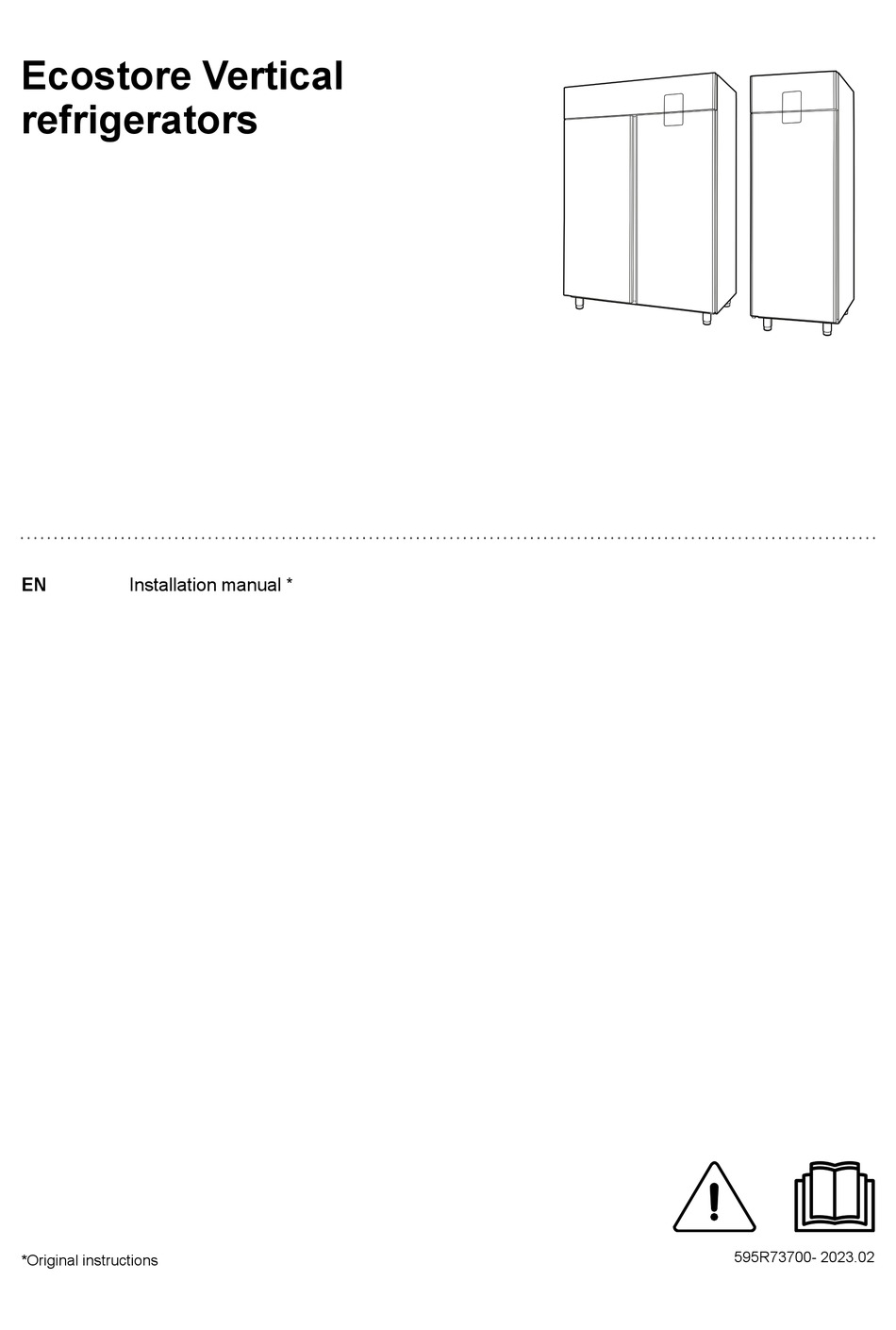 ELECTROLUX PROFESSIONAL ECOSTORE SERIES INSTALLATION MANUAL Pdf