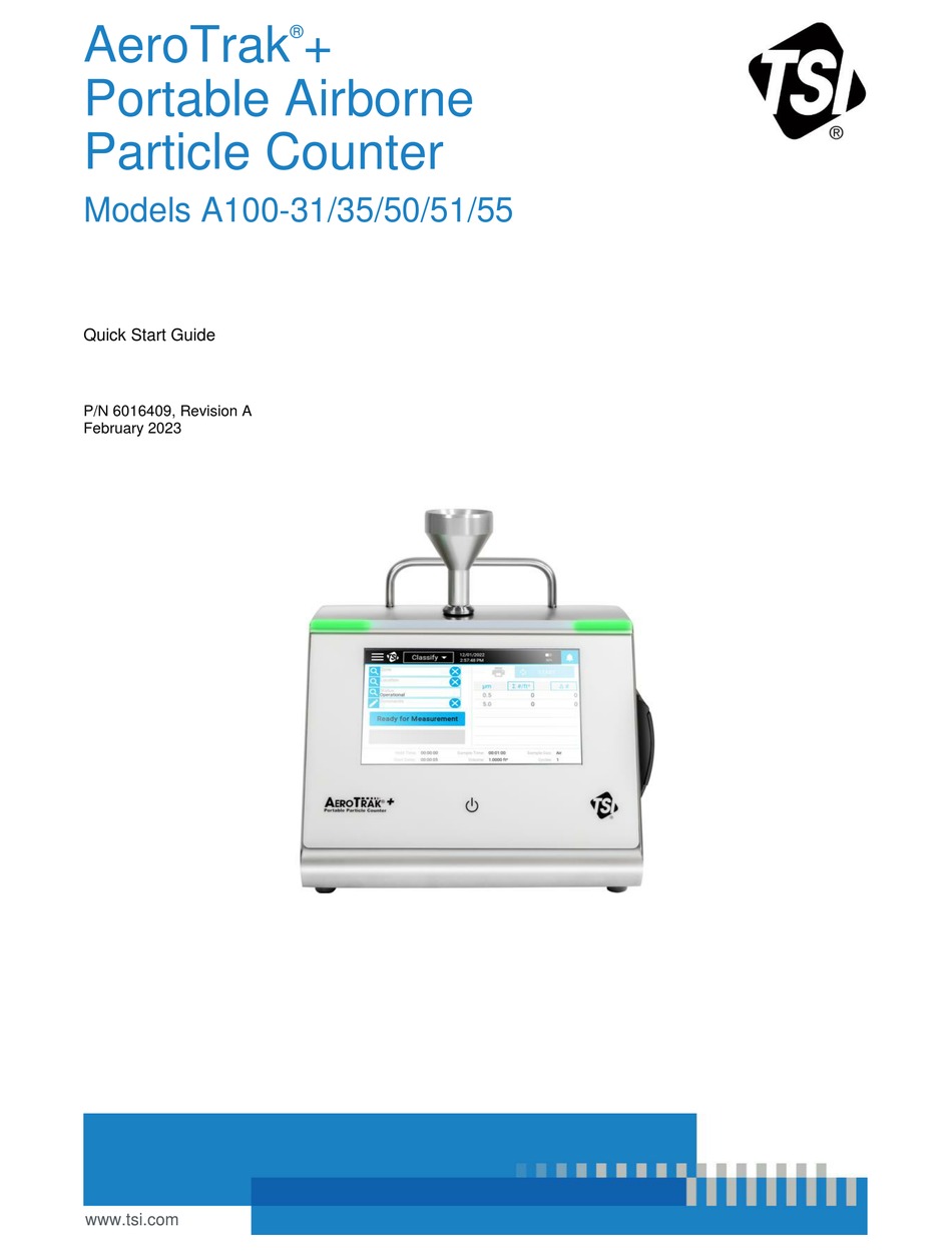 TSI INSTRUMENTS AEROTRAK+ QUICK START MANUAL Pdf Download | ManualsLib TSI INSTRUMENTS AEROTRAK+ QUICK START MANUAL Pdf Download | ManualsLib