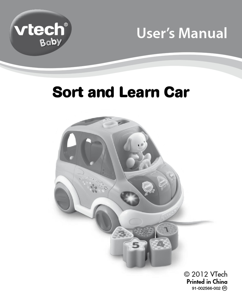 VTECH BABY SORT AND LEARN CAR USER MANUAL Pdf Download | ManualsLib VTECH BABY SORT AND LEARN CAR USER MANUAL Pdf Download | ManualsLib