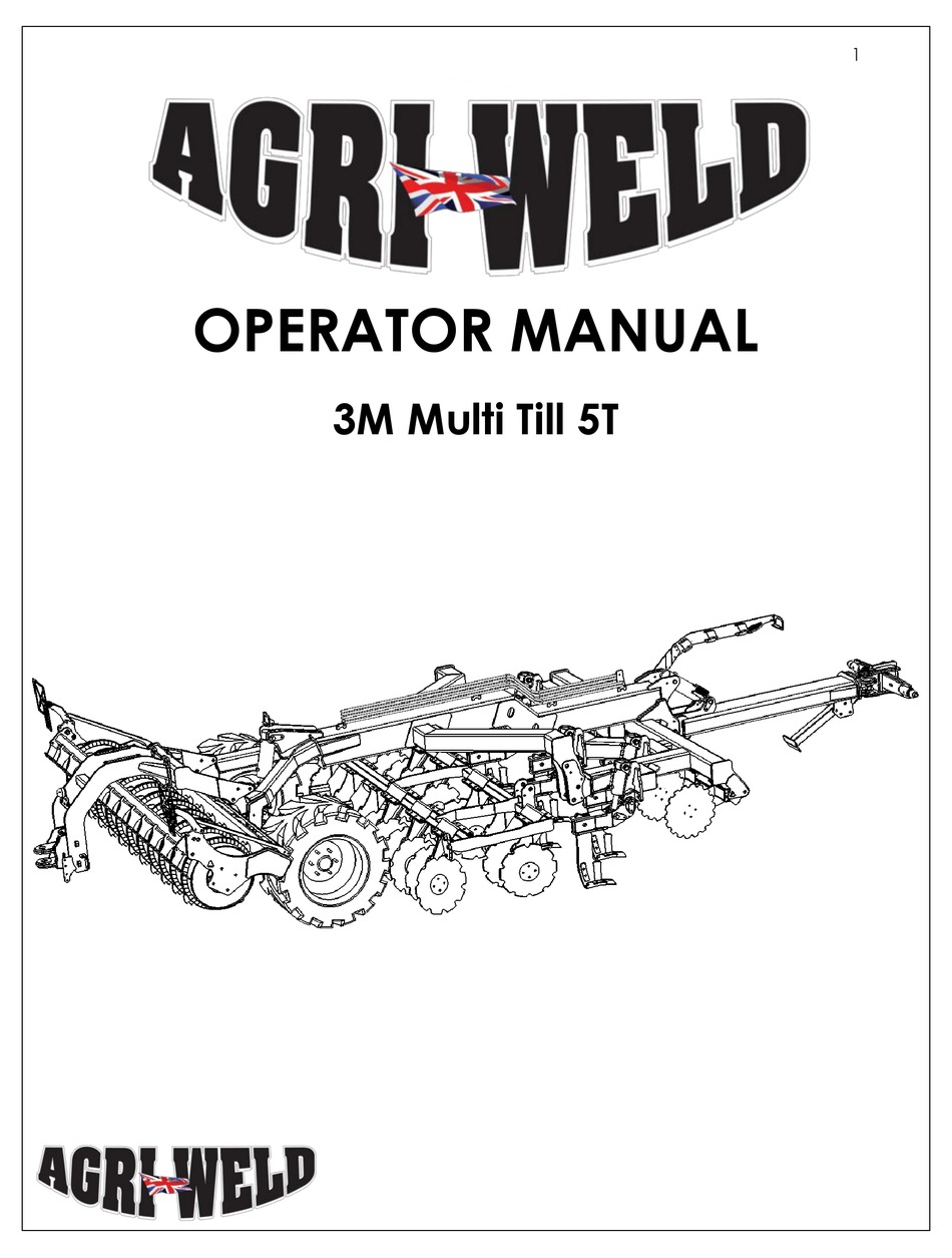 AGRIWELD 3M MULTI TILL 5T OPERATOR'S MANUAL Pdf Download | ManualsLib