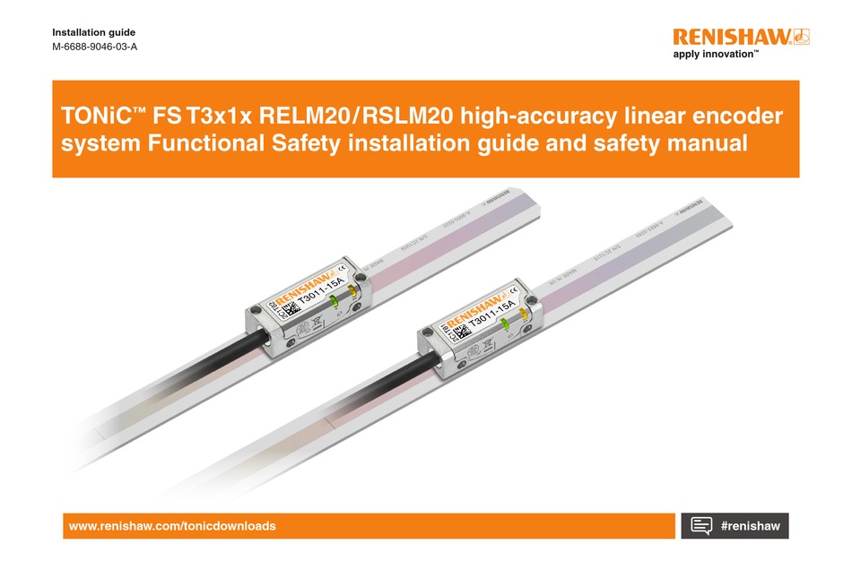 RENISHAW TONIC FS T3 1 SERIES FUNCTIONAL SAFETY INSTALLATION MANUAL AND ...
