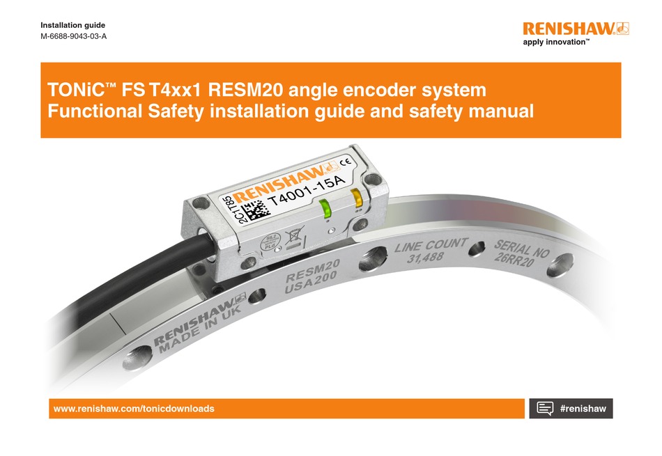 RENISHAW TONIC FS T4 1 SERIES INSTALLATION MANUAL Pdf Download | ManualsLib