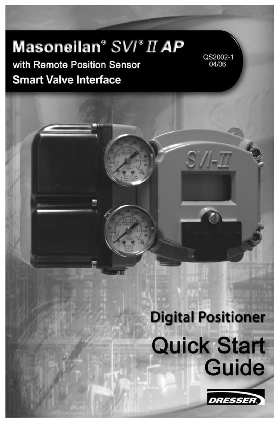 DRESSER MASONEILAN SVI II AP QUICK START MANUAL Pdf Download | ManualsLib DRESSER MASONEILAN SVI II AP QUICK START MANUAL Pdf Download | ManualsLib