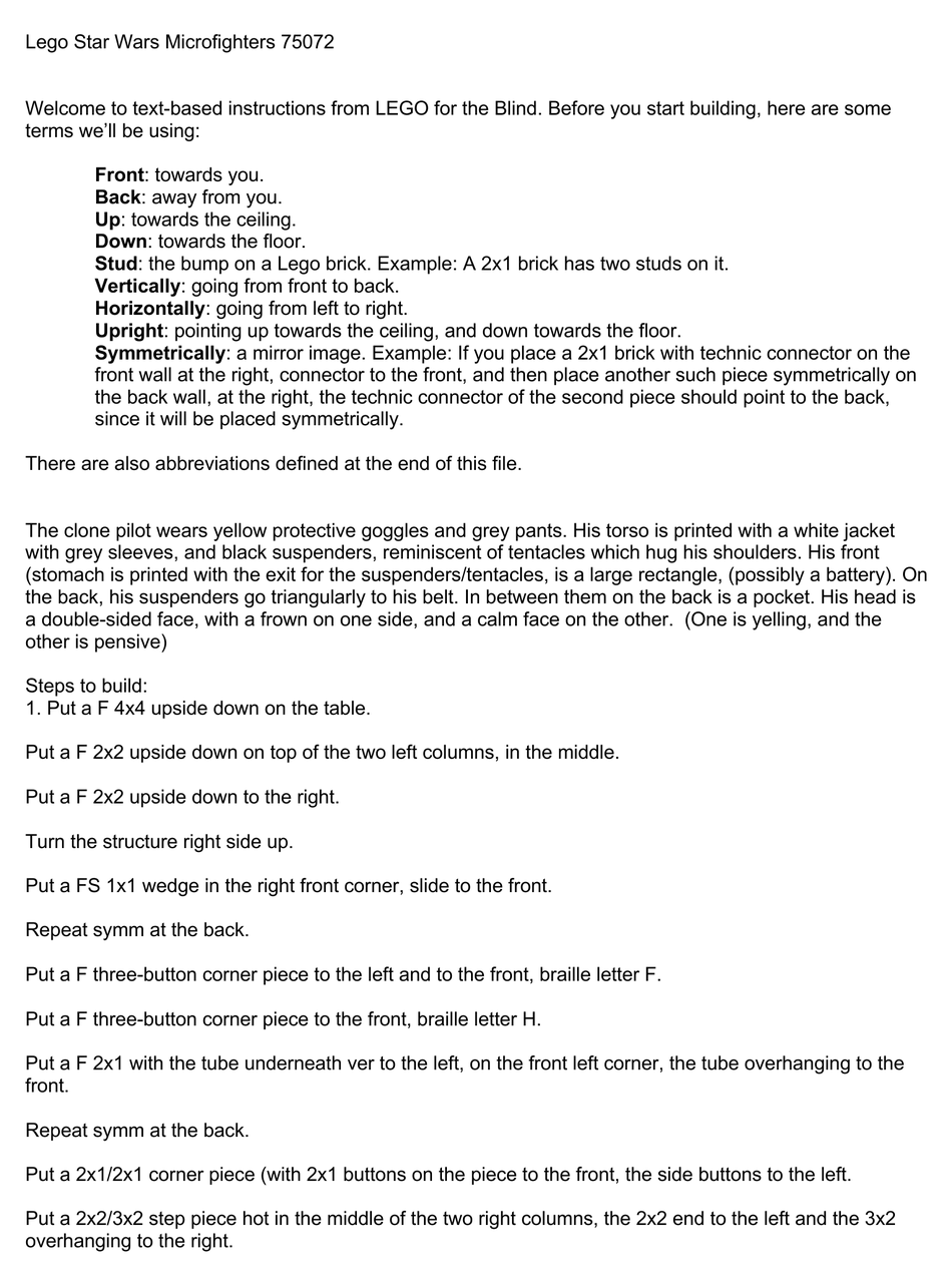 LEGO STAR WARS MICROFIGHTERS 75072 INSTRUCTION MANUAL Pdf Download ...