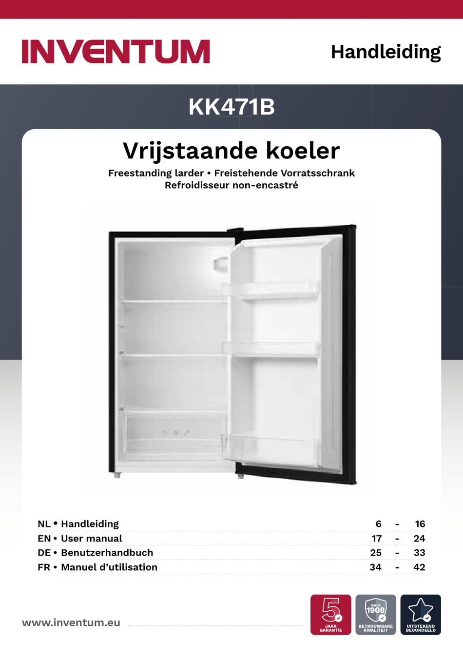 INVENTUM KK471B USER MANUAL Pdf Download | ManualsLib