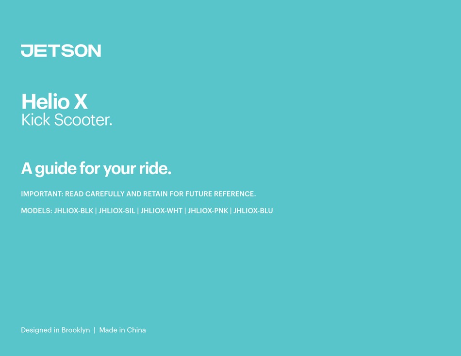JETSON HELIO X MANUAL Pdf Download | ManualsLib
