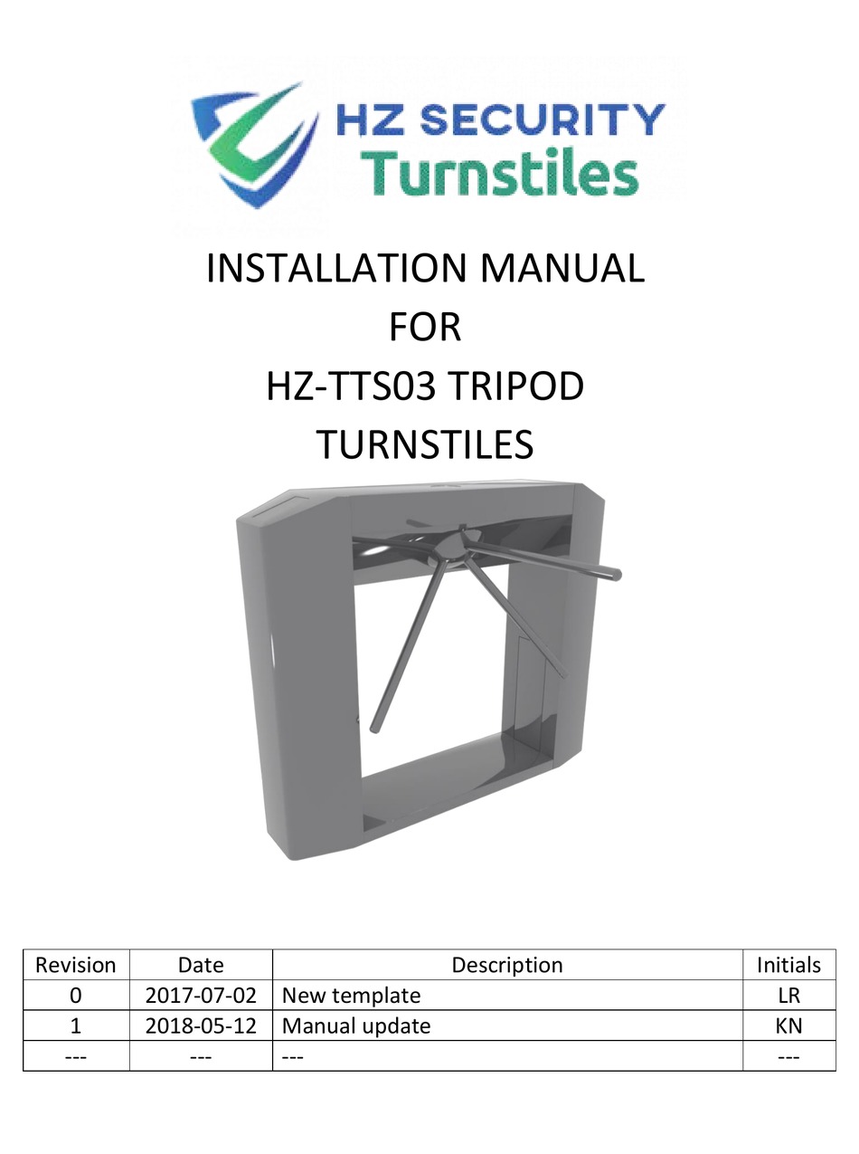 HZ SECURITY HZ-TTS03 INSTALLATION MANUAL Pdf Download | ManualsLib