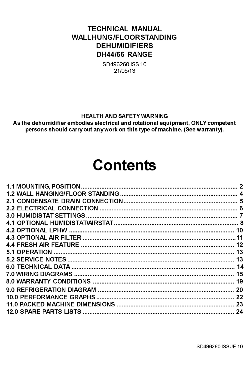 CALOREX DH44 TECHNICAL MANUAL Pdf Download | ManualsLib