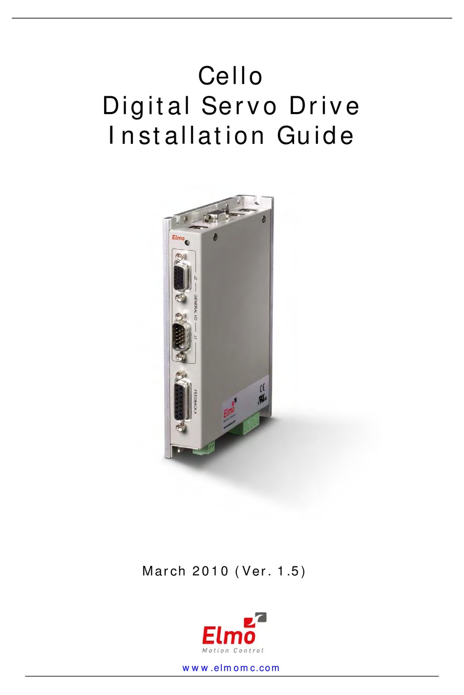 ELMO CELLO INSTALLATION MANUAL Pdf Download | ManualsLib