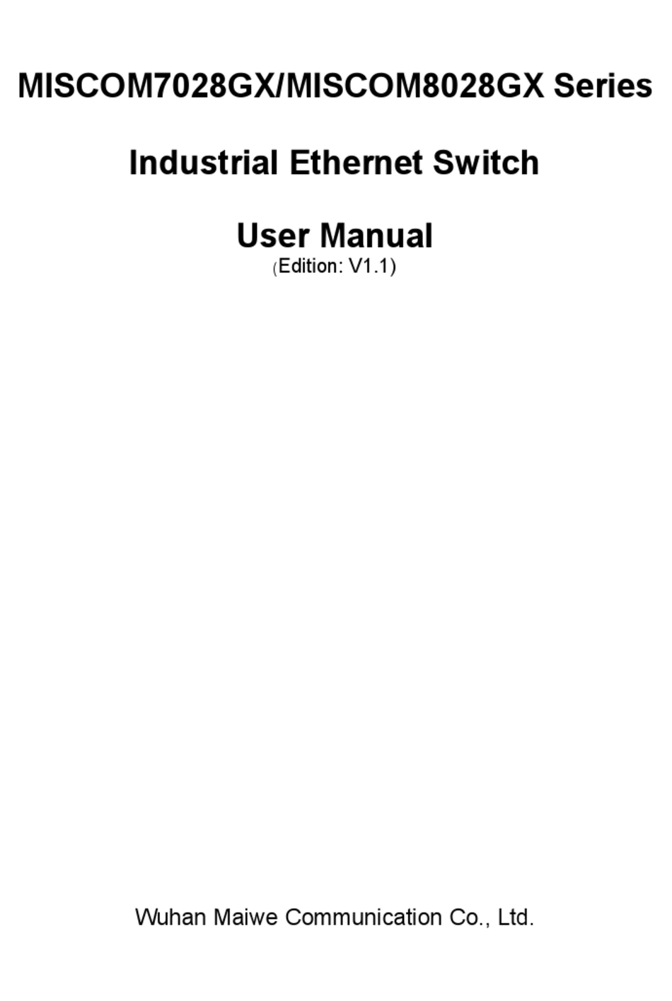 MAIWE MISCOM7028GX SERIES USER MANUAL Pdf Download | ManualsLib