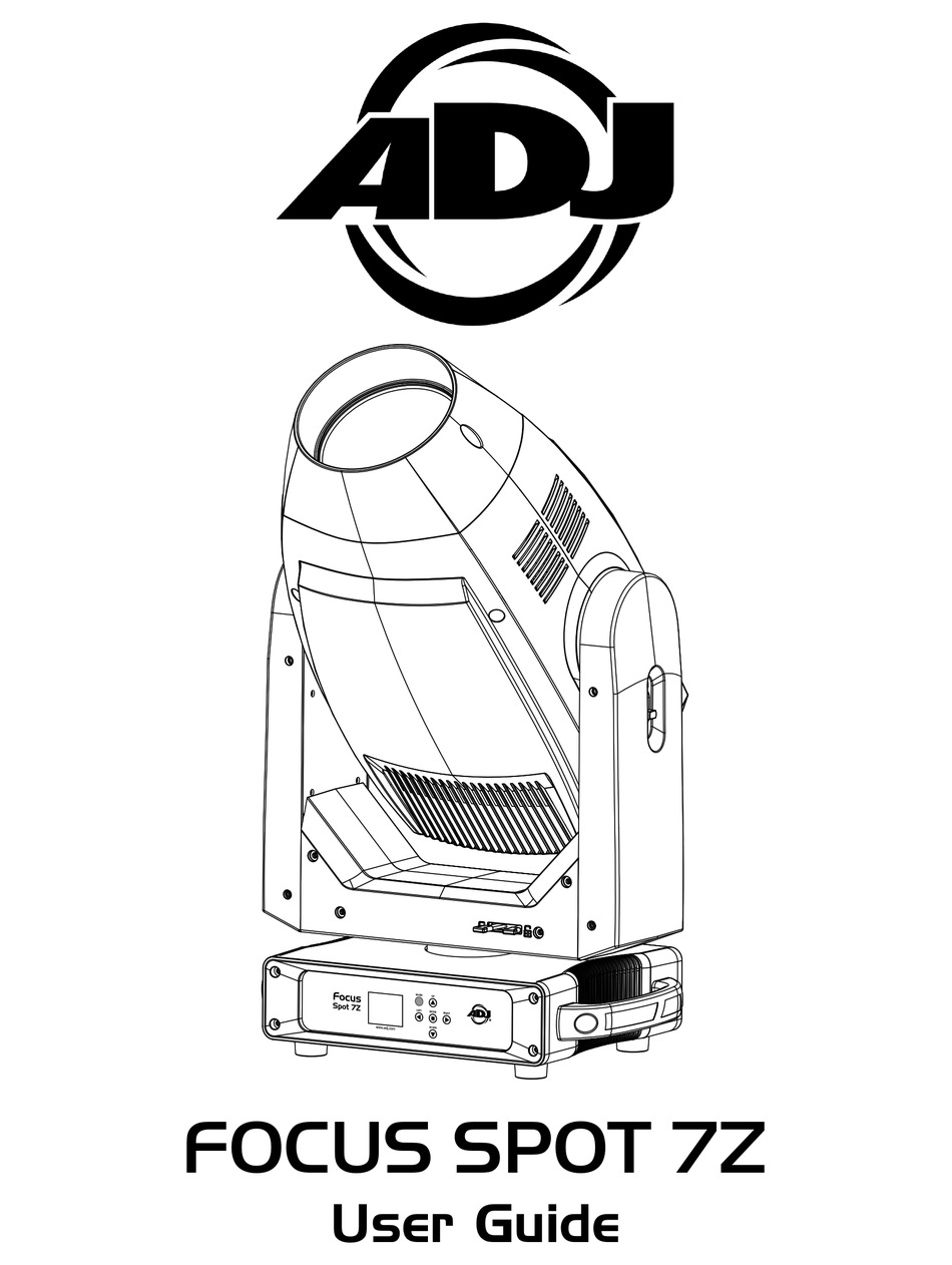 ADJ FOCUS SPOT 7Z USER MANUAL Pdf Download ManualsLib ADJ FOCUS SPOT 7Z USER MANUAL Pdf Download ManualsLib
