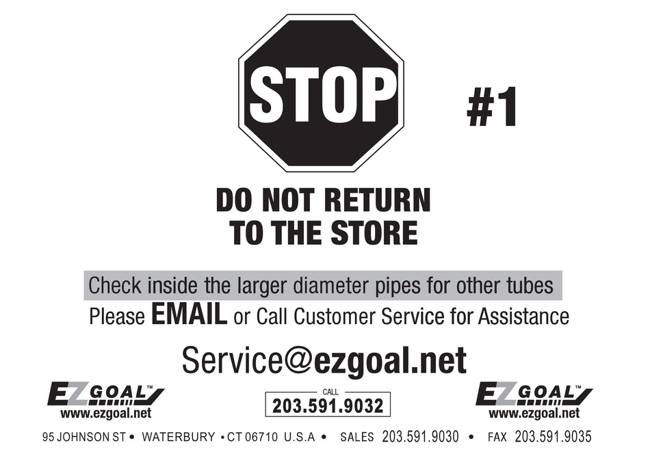EZGOAL 87771 INSTALLATION INSTRUCTIONS MANUAL Pdf Download | ManualsLib