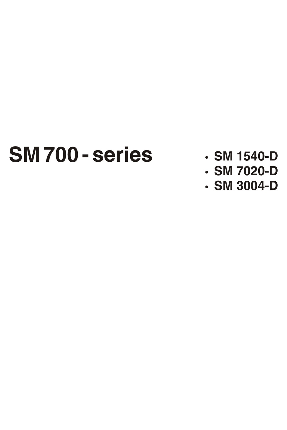DELTA ELEKTRONIKA SM 700 SERIES MANUAL Pdf Download | ManualsLib