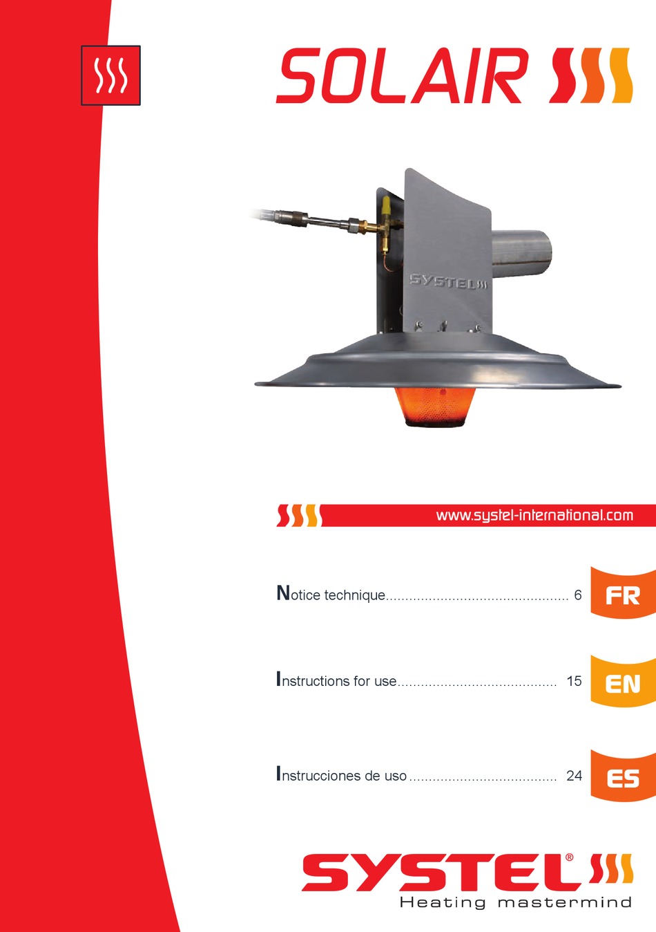 SYSTEL SOLAIR INSTRUCTIONS FOR USE MANUAL Pdf Download | ManualsLib