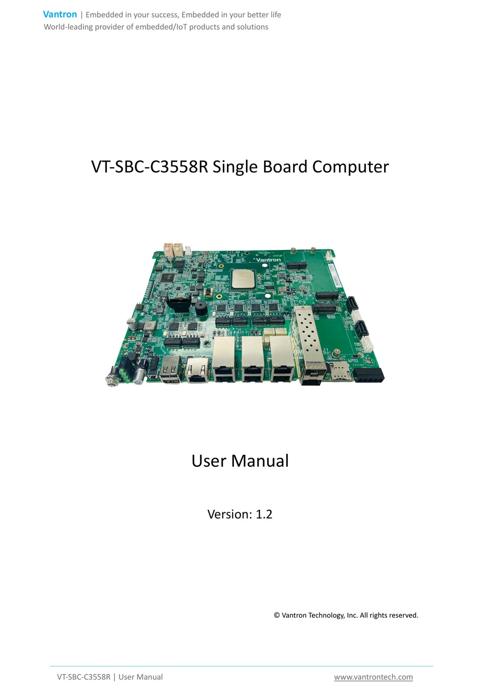 VANTRON VT-SBC-C3558R USER MANUAL Pdf Download | ManualsLib
