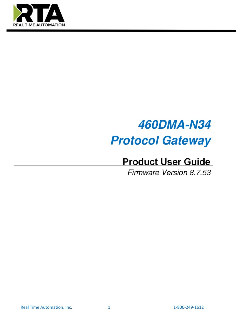 RTA 460DMA-N34 PRODUCT USER MANUAL Pdf Download | ManualsLib