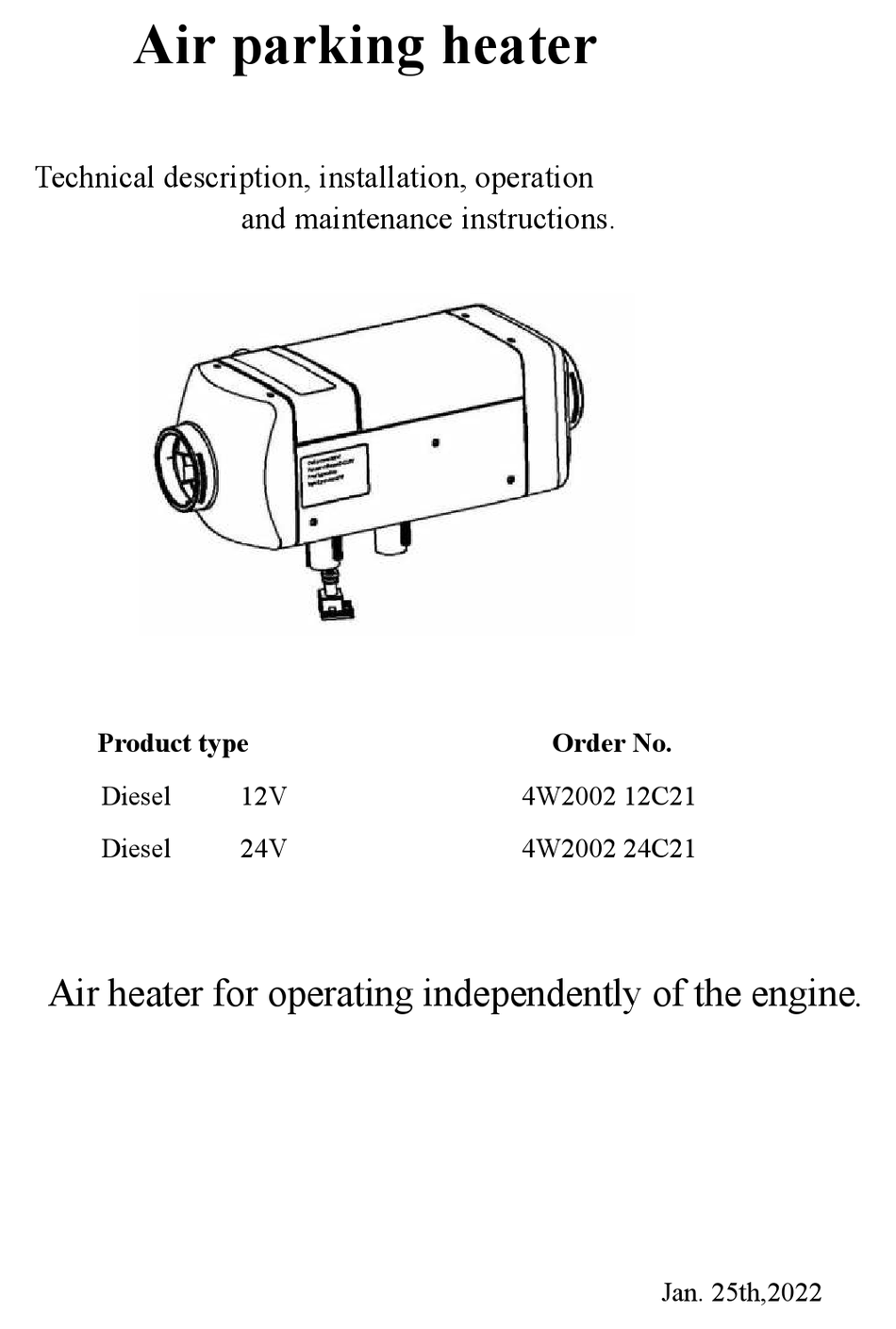 BELIEF 4W2002 12C21 INSTALLATION, OPERATION AND MAINTENANCE INSTRUCTIONS Pdf Download | ManualsLib