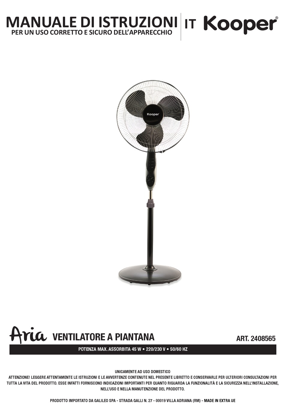 KOOPER ARIA 2408565 MANUAL Pdf Download | ManualsLib KOOPER ARIA 2408565 MANUAL Pdf Download | ManualsLib