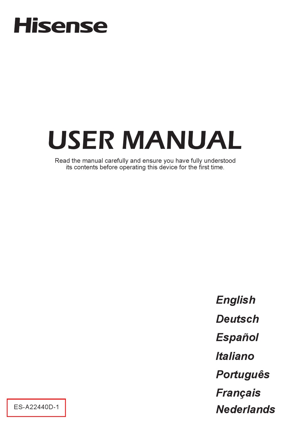 HISENSE 58A6BG USER MANUAL Pdf Download | ManualsLib