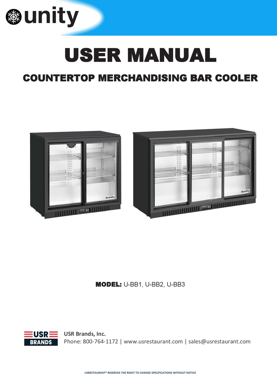 USR BRANDS UNITY U-BB1 USER MANUAL Pdf Download | ManualsLib