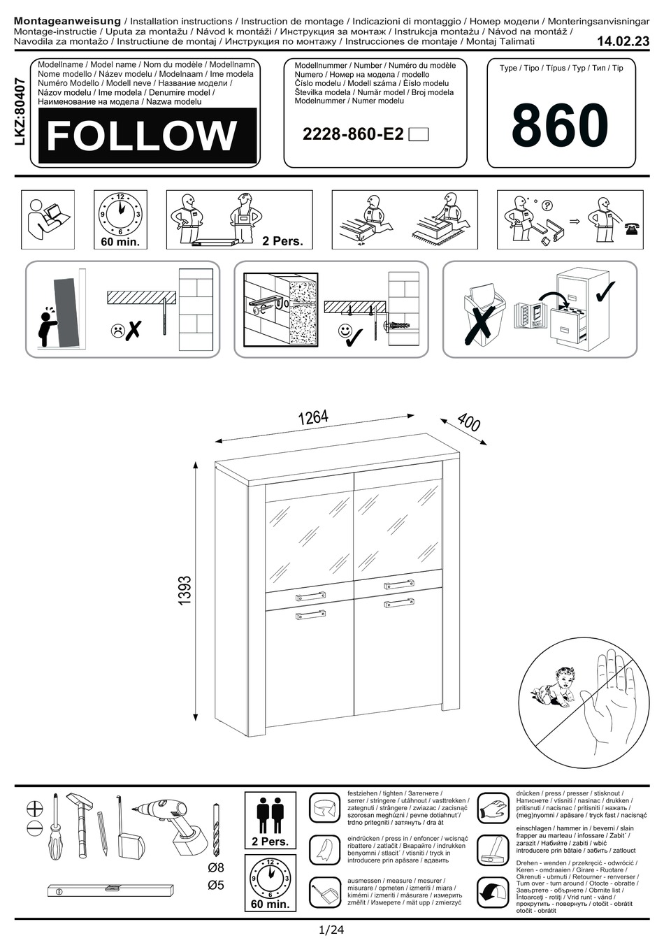 TRENDTEAM FOLLOW 860 INSTALLATION INSTRUCTIONS MANUAL Pdf Download ...