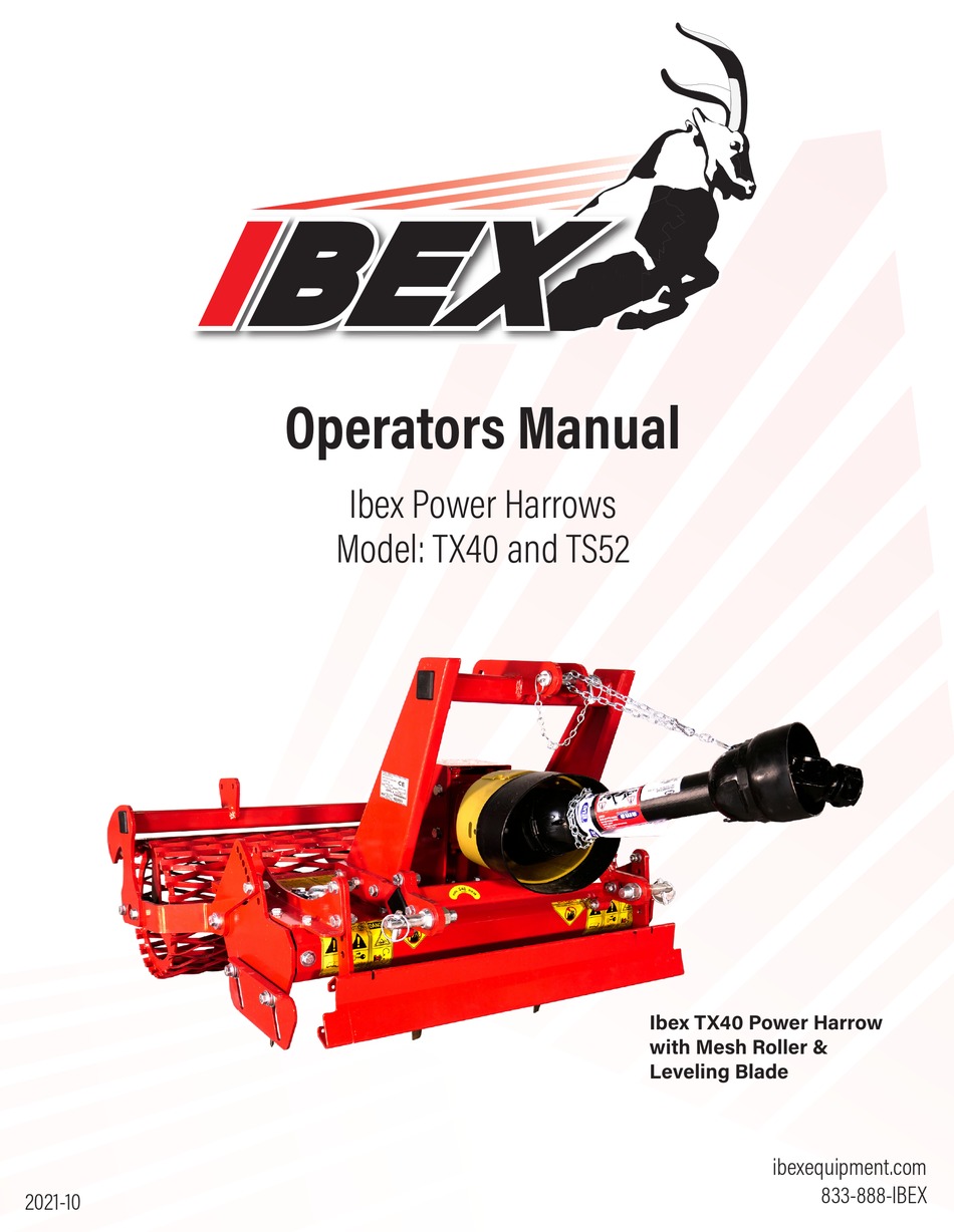 Ibex Tx40 Operators Manual Pdf Download Manualslib 