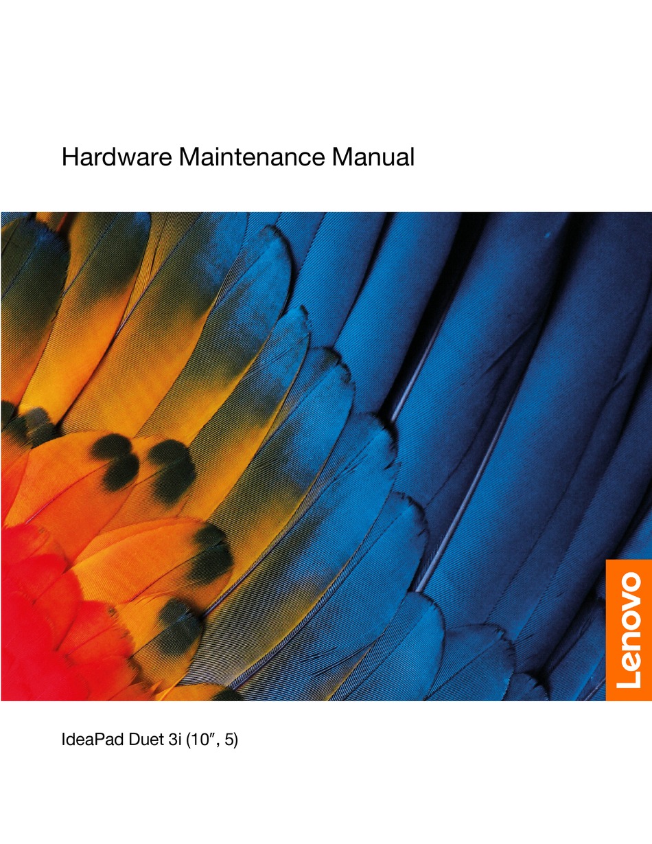 LENOVO IDEAPAD DUET 3I HARDWARE MAINTENANCE MANUAL Pdf Download ...